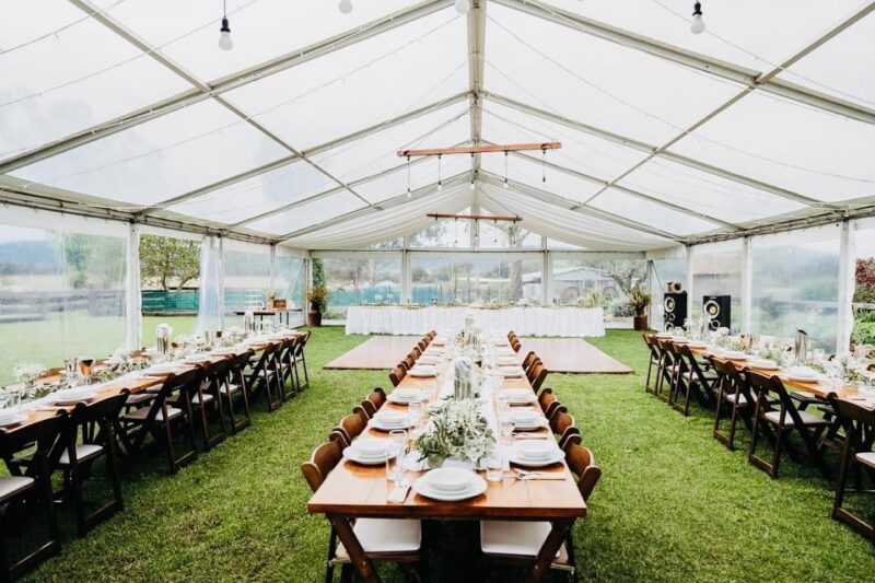 Bridal Table Skirting - Gold Event Hire