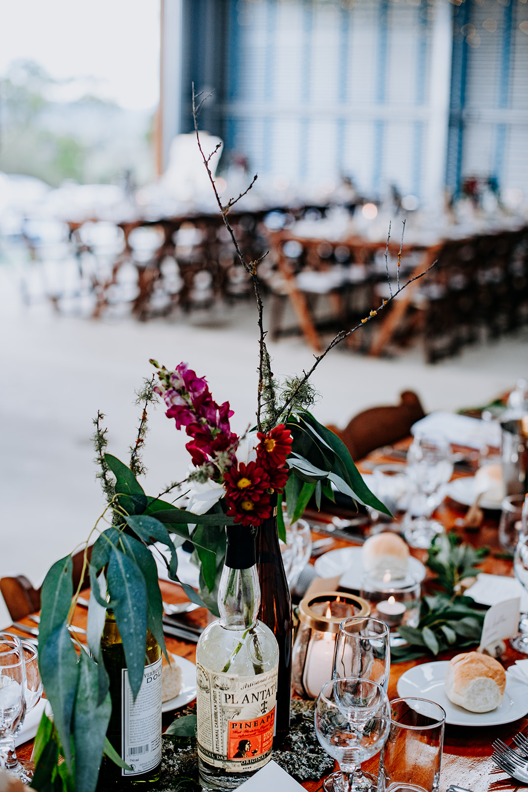 7ft Rustic Rectangle Tables – Gold Event Hire