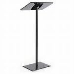 Lectern Black – Gold Event Hire